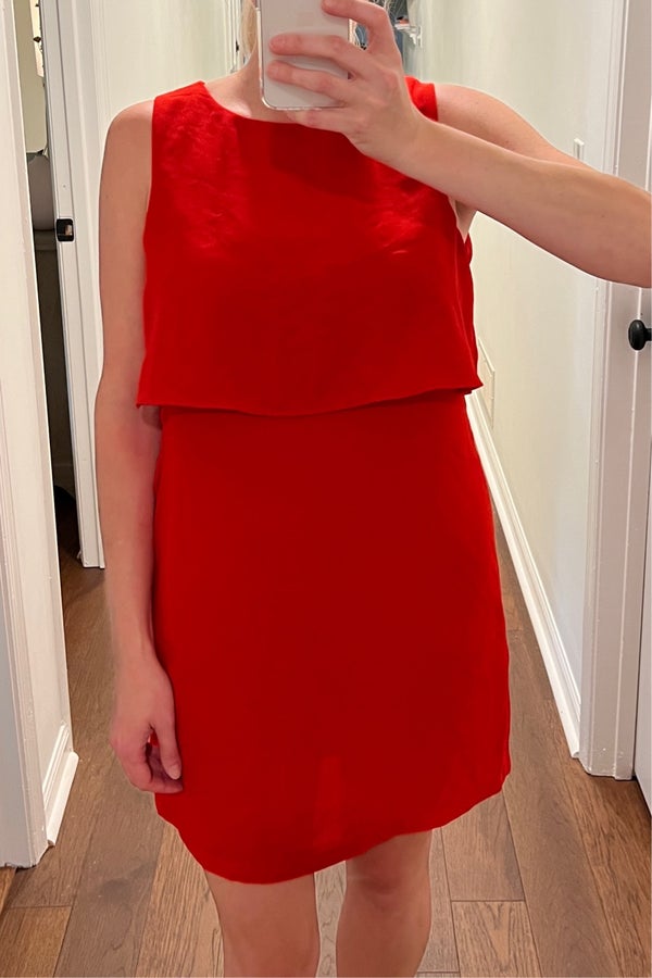 Handm Flutter Shift Dress Nuuly Thrift